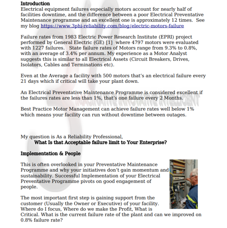 Checklist for Implementing an Electrical Preventative Maintenance ...